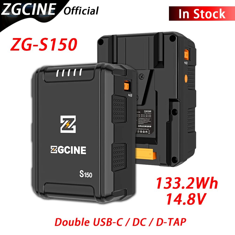 Zgcine Zg-s150 133.2wh V Mount Battery 14.8v V Lock V Shape ...