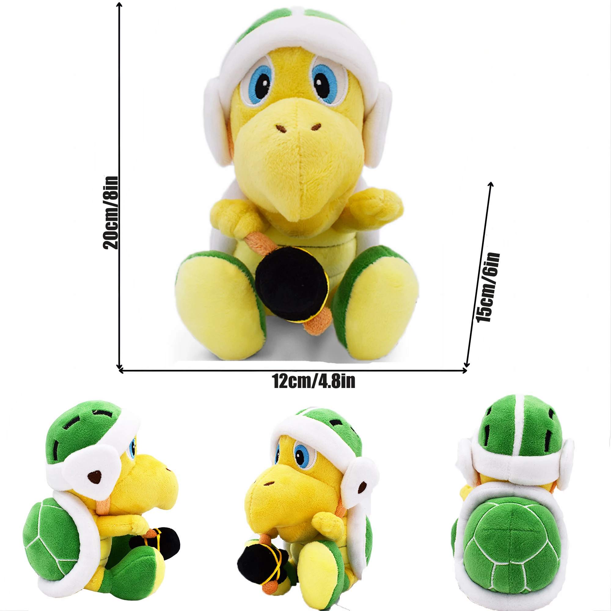 New Mario Bros Plush Koopa Troopa Bulrush Chain Chomp Armad Bullet Bill ...