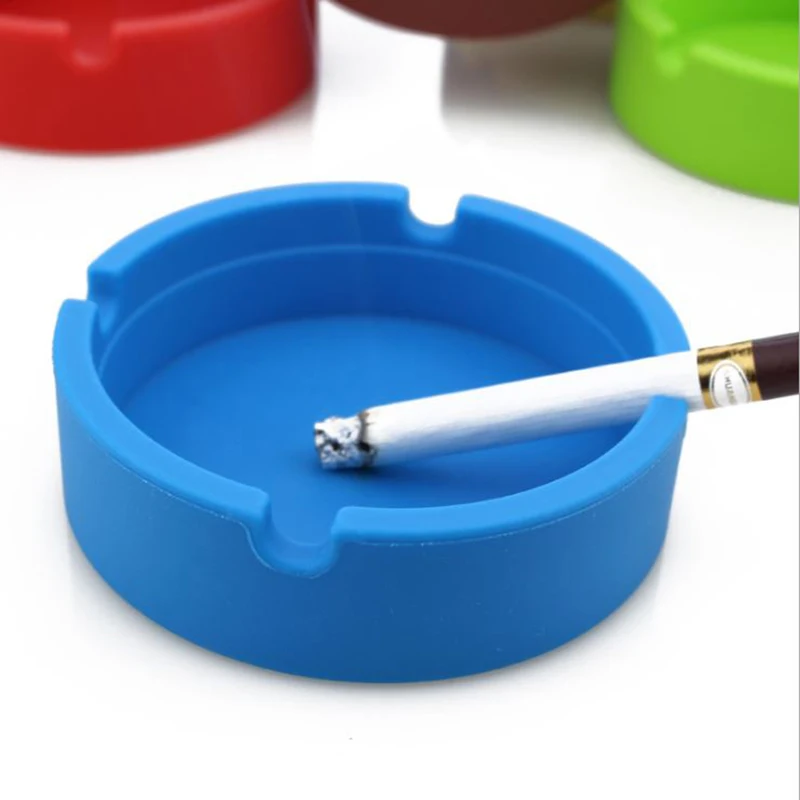 Portable-Rubber-Silicone-Round-Ashtray-Creative-Durable-Soft-Eco ...