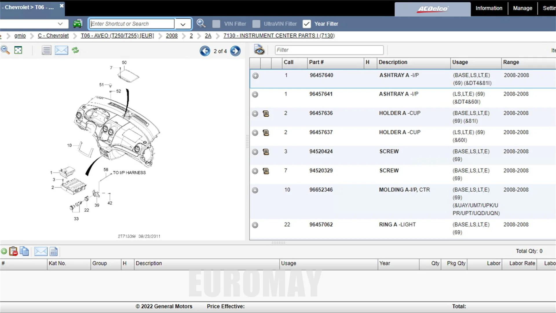 2021.10 GM GMIO General Motors vehicles EPC Spare parts catalog for Asia Pacific - topobd