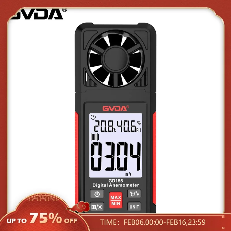 GVDA-Digital-Anemometer-Handheld-Wind-Speed-Meter-GD155-for-Measuring ...