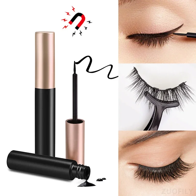 Black-Magnetic-Eyeliner-Glue-False-Eyelash-Extension-Magic-Self ...
