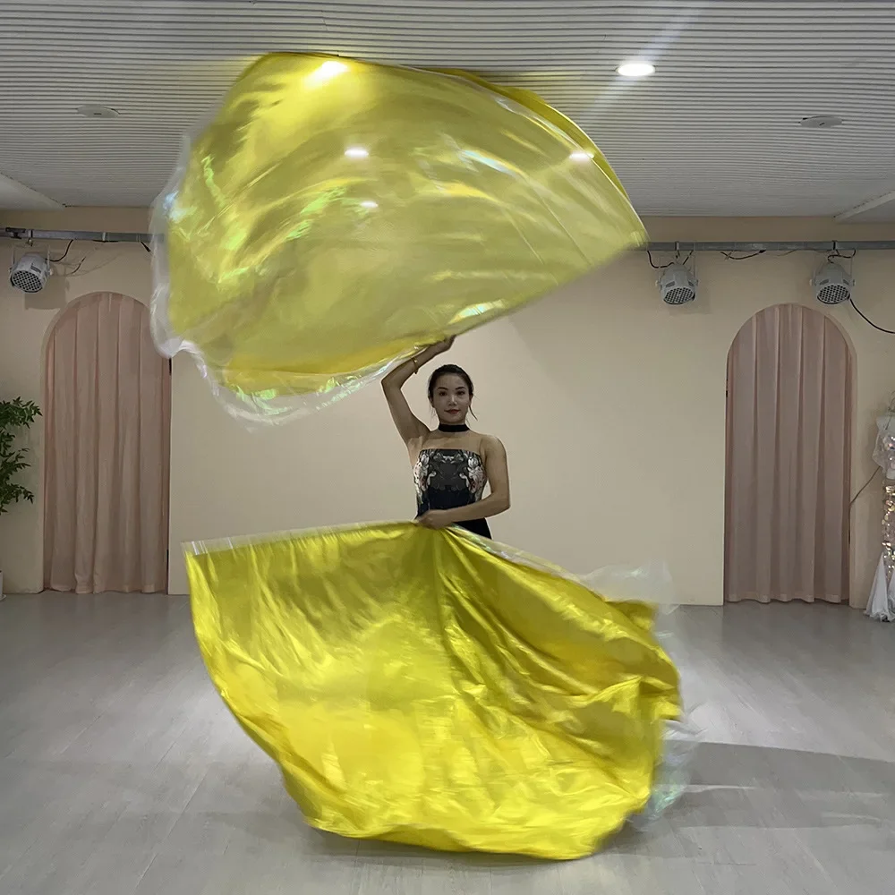 Belly-Dance-Half-Round-Double-Flag-Performance-Props-Soft-Flag-Wings ...