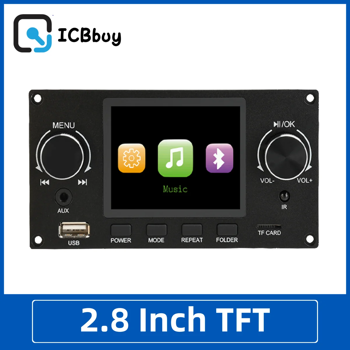 2.8 Inch TFT Color Screen Lossless Audio Decoding Board Module ...
