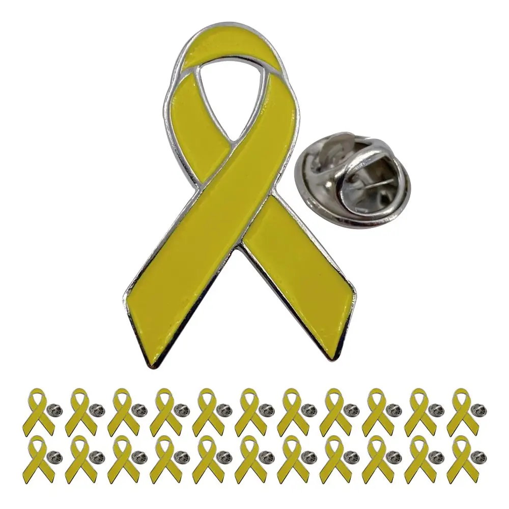Yellow Bring Them Home Pin, Metal Ribbon Pin Hostage Support Campaign ...