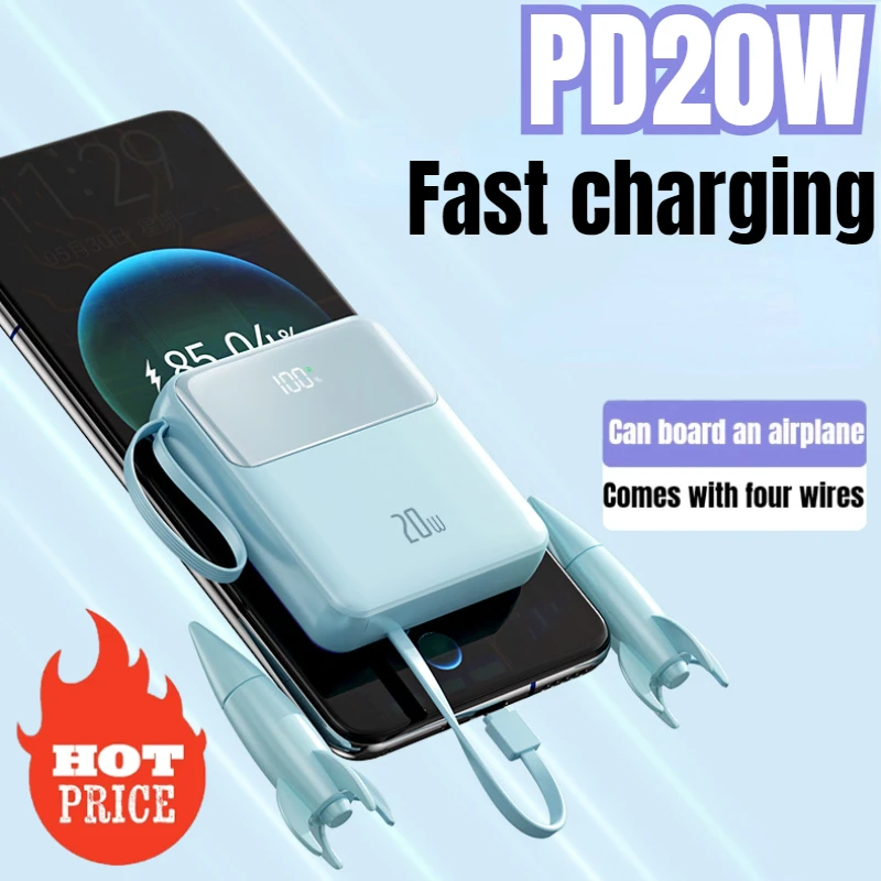 New-Mini-Power-Bank-Cable-LED-Digital-Screen-Display-Suitable-for ...