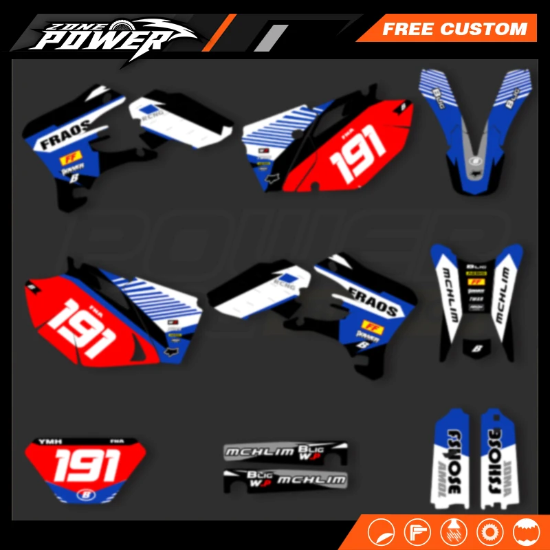 Powerzone Motocross Full Graphics Backgrounds Decal For Yamaha WR250F ...