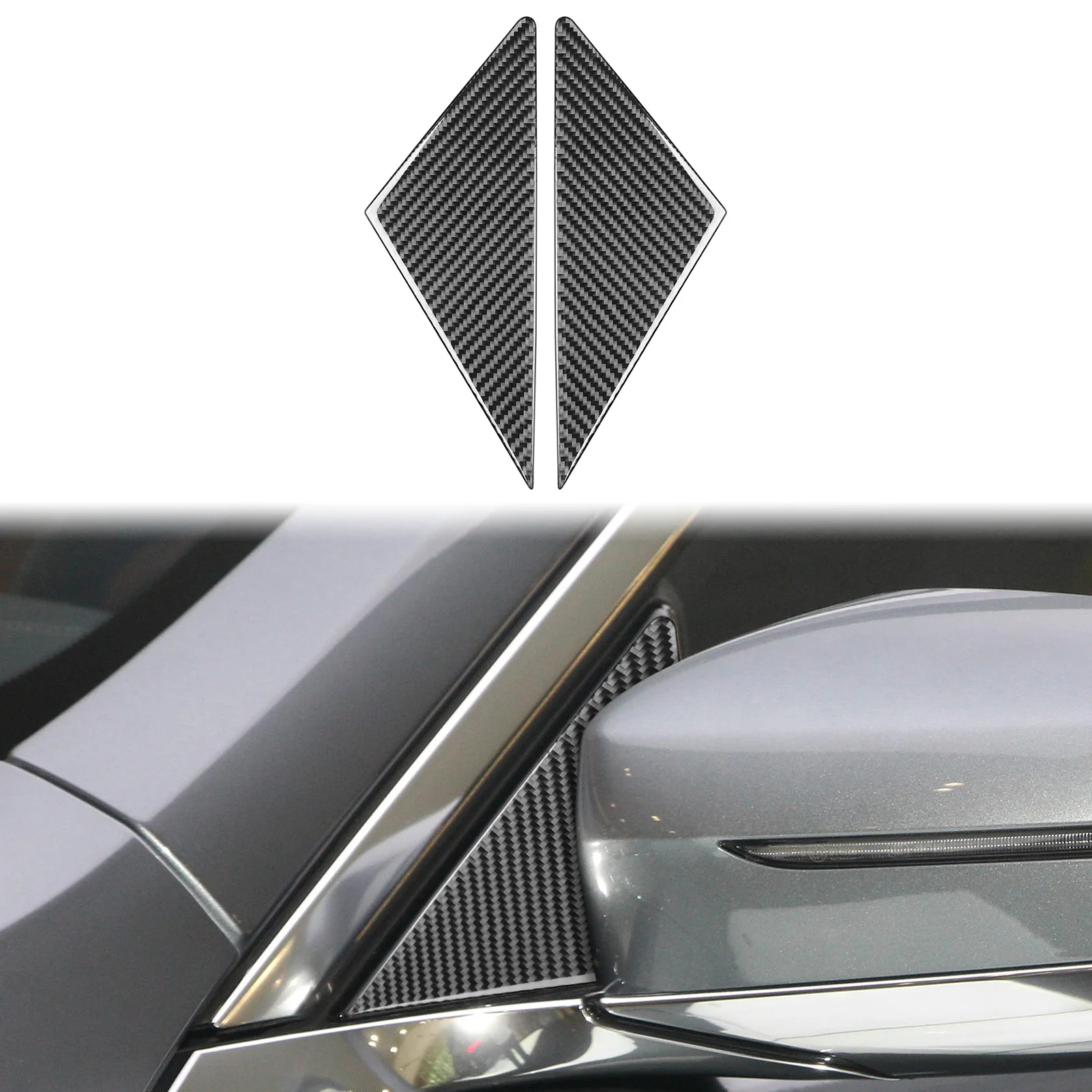 Soft-Carbon-Fiber-Car-A-Pillar-Triangle-Panel-Trim-For-BMW-8-Series-G14 ...