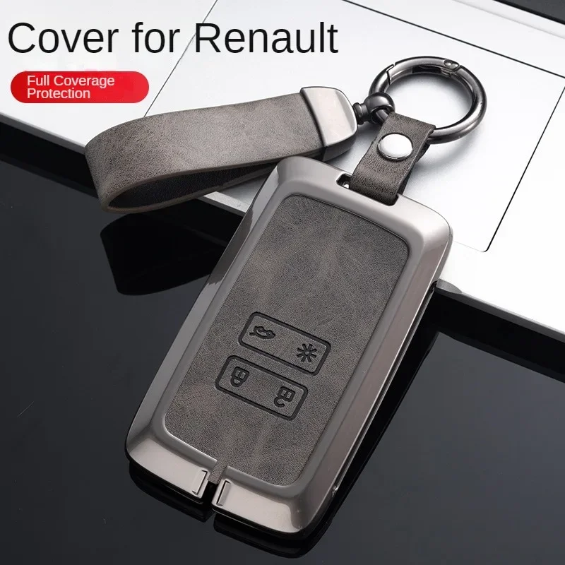 Leather-Car-Key-Cover-for-Renault-Austral-Kadjar-Clio-Megane-Captur ...