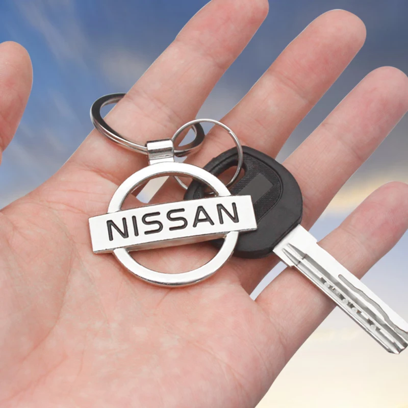 Car-Keychain-Chrome-Silver-Car-Logo-Key-Ring-Easy-To-Carry-Auto-Parts ...