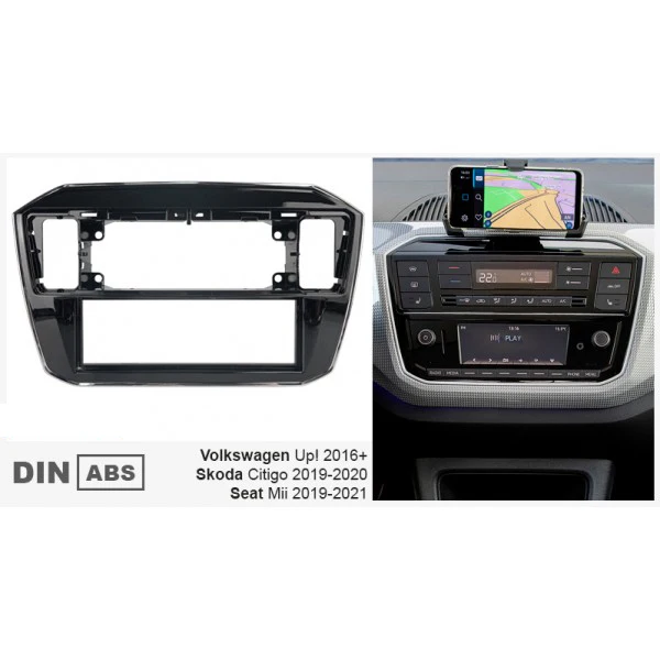 Single-Din-Car-Radio-Facia-for-Volkswagen-VW-UP-2016-DVD-Stereo-CD ...