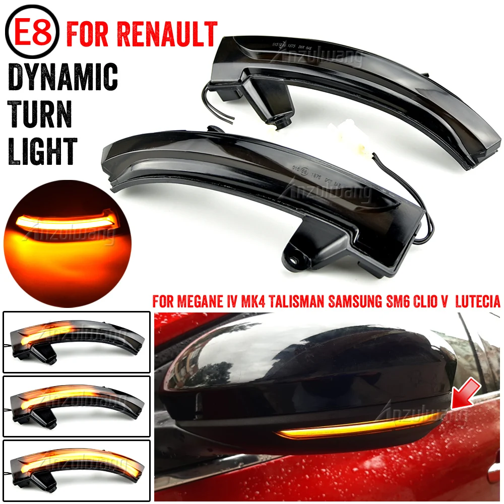 For Renault Megane 4 IV Talisman Clio 5 V Led Dynamic Indicator Blinker ...
