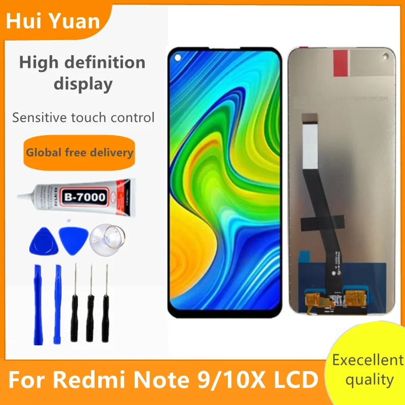 6.53" Original For Xiaomi Redmi Note 9 LCD Display Screen Replacement ...