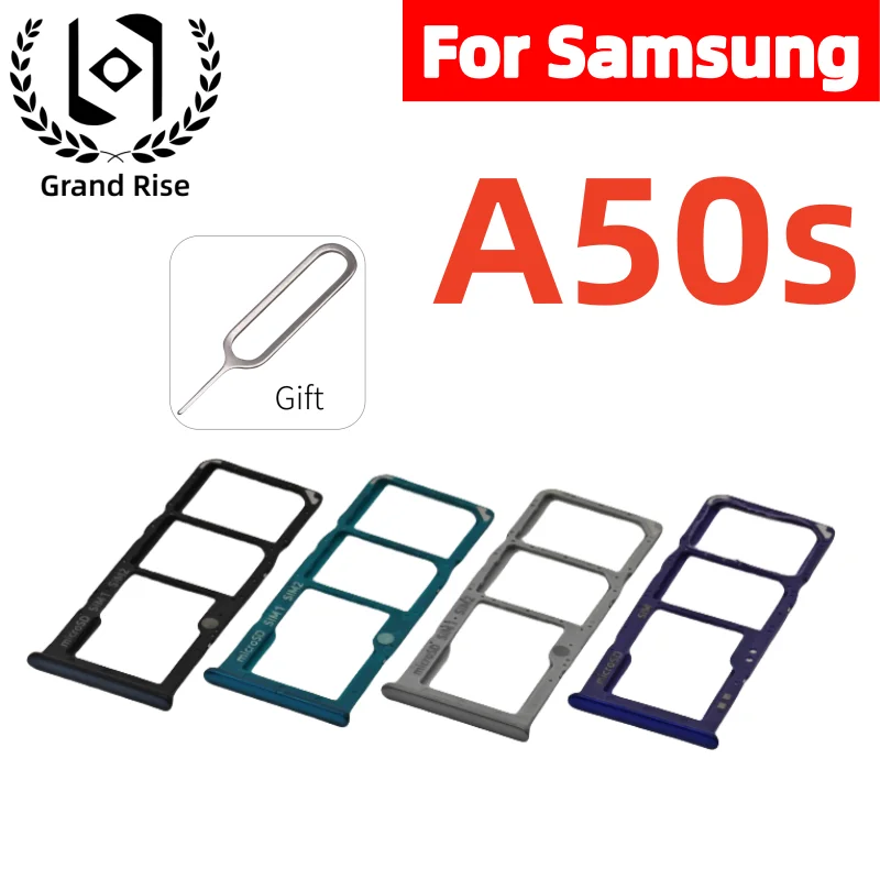 For Samsung Galaxy A50S SIM Card Tray Slot Holder Adapter Micro SD Card ...