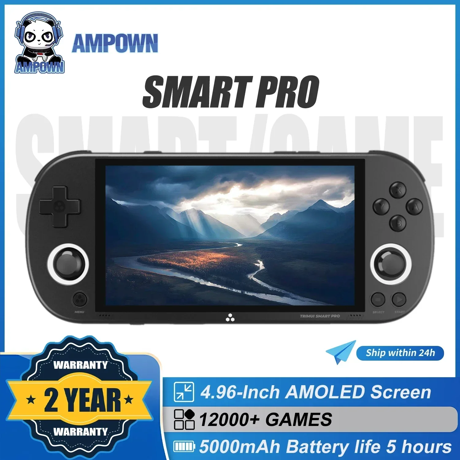 AMPOWN-Trimui-Smart-Pro-Consoles-4-96-IPS-Screen-Handheld-Game-Players-Linux-System-Emulator ...