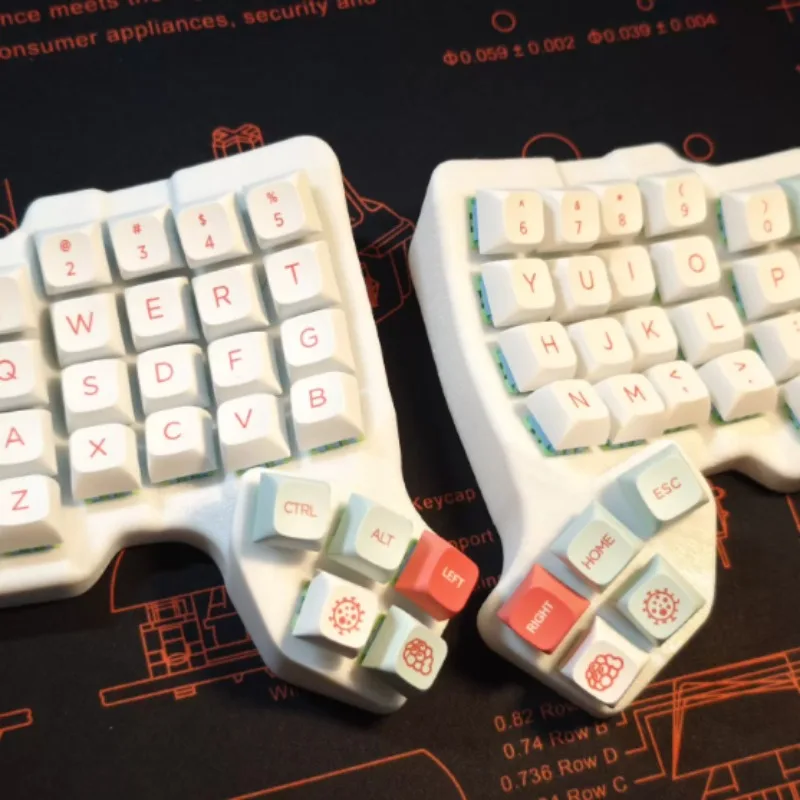 Scylla Manuform Wired Curved Split Keyboard Customized Hot Swap Wired ...