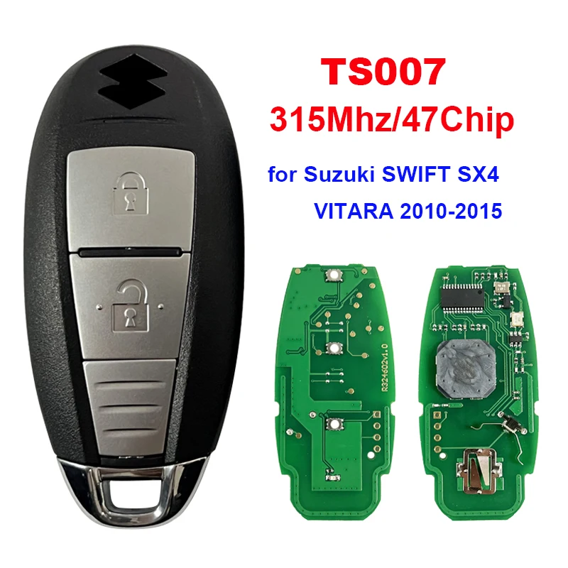 TS007/TS008 Aftermarket Smart Key for Suzuki Swift Kizashi SX4 Vitara ...