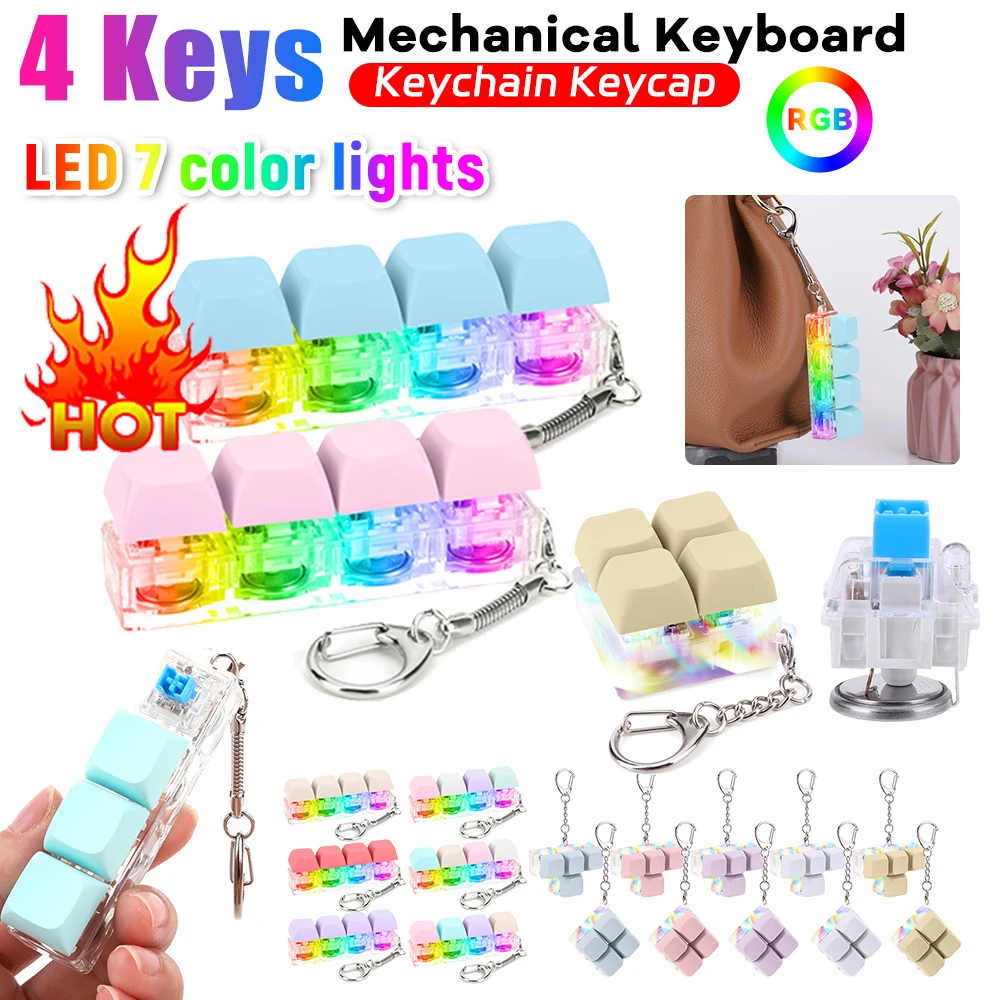 LED-Keyboard-Key-Toy-Stress-Relief-DIY-Fidget-Button-Keycap-Fidget ...