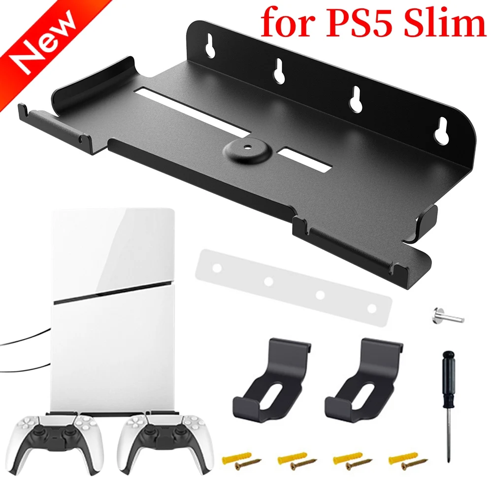 Wall-Mount-Gamepad-Headset-Bracket-For-Playstation-5-PS5-Slim-Space ...