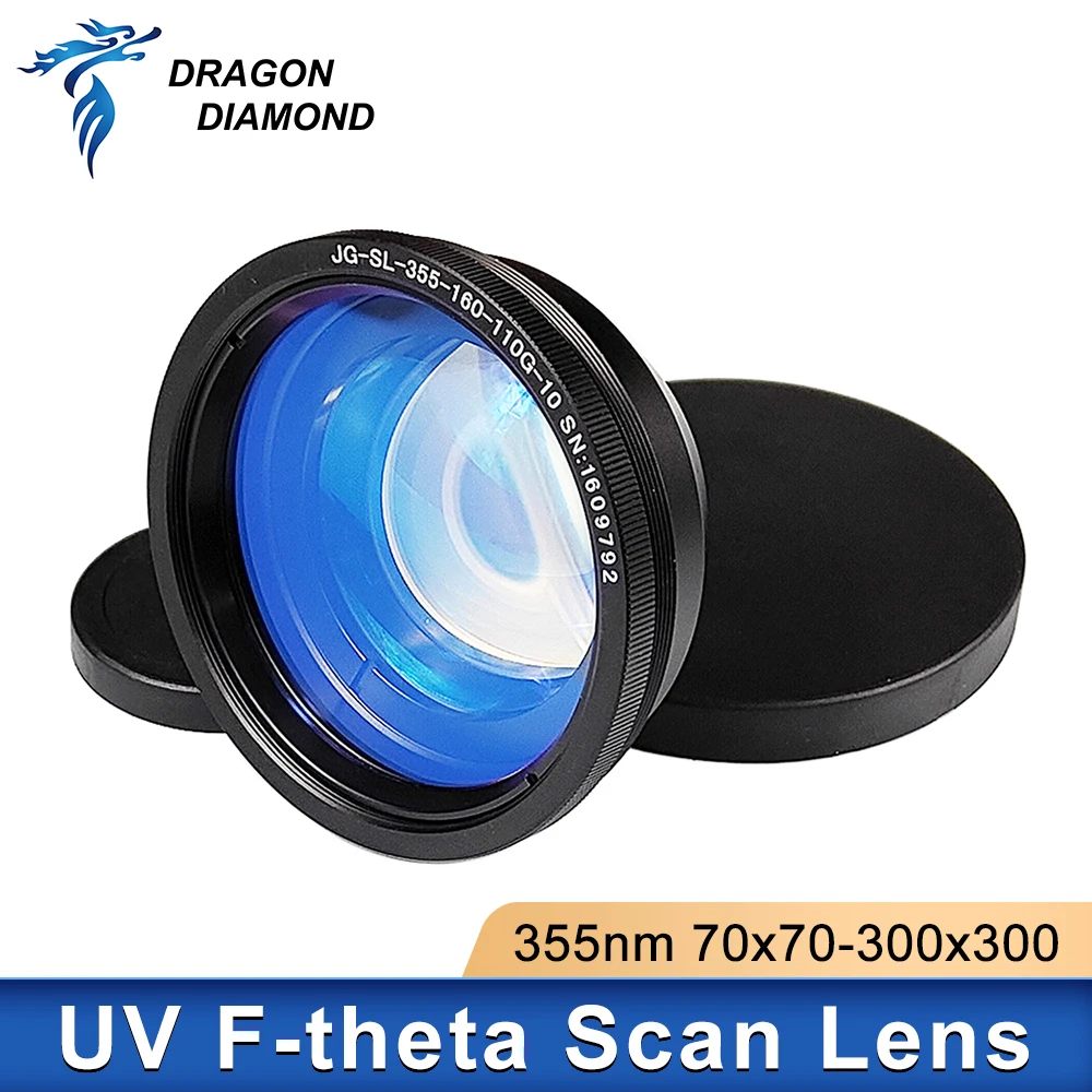 UV Field Lens 355nm Galvo F-theta Scan Lens M85 F100-420mm Field Mirror ...