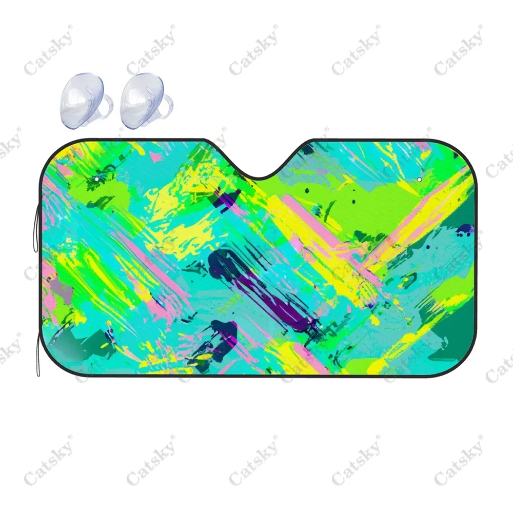 Colored-Square-Spiral-Pattern-Car-Windshield-Sunshade-Front-Auto-Car ...