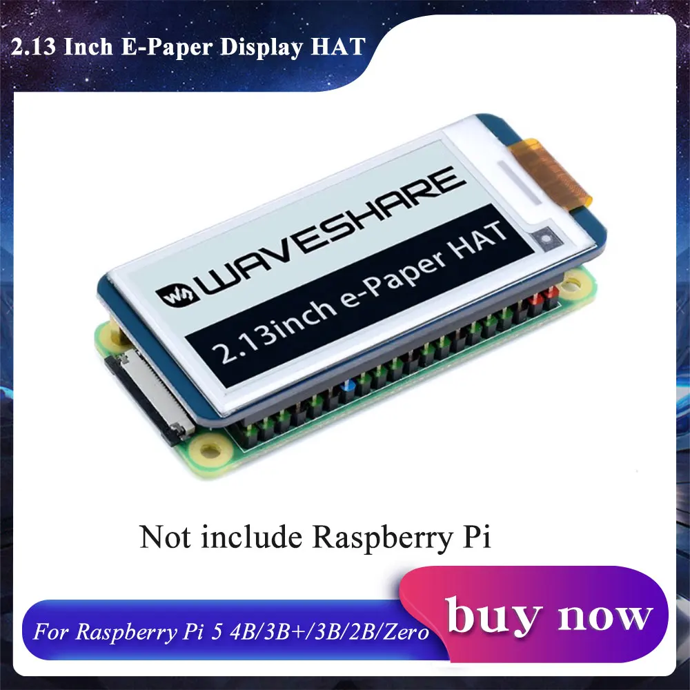 2-13inch-E-Paper-Eink-Display-Screen-Extension-HAT-Starter-Kit-for-RPI ...