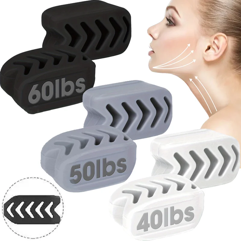 40-50-60LBS-Silicone-Jaw-Exerciser-Ball-Detachable-Jaw-Trainer-Face ...