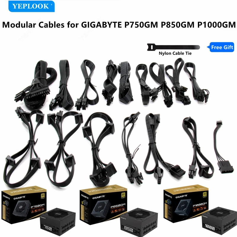 GIGABYTE-Original-Modular-Power-Cable-Kit-for-P750GM-P850GM-P1000GM-GPU ...