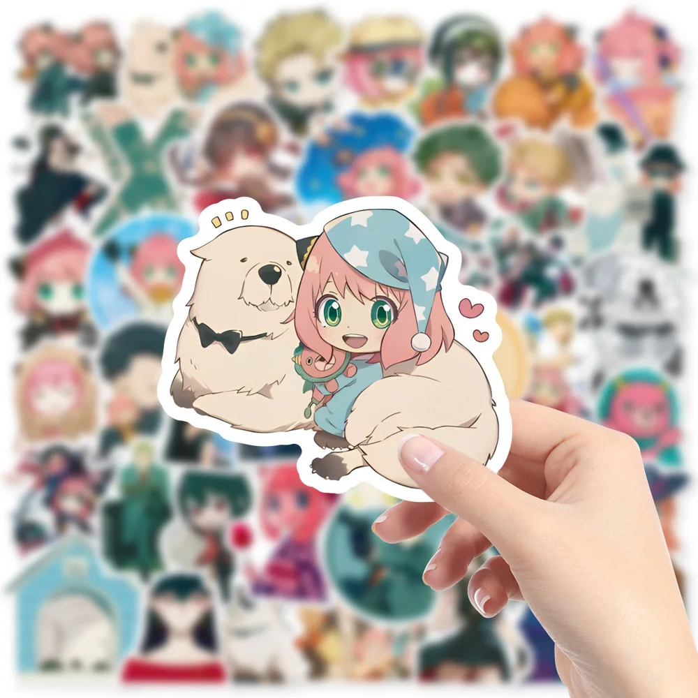 10/30/50pcs Kawaii Anime SPY×FAMILY Stickers Cute Anya Forger Cartoon ...