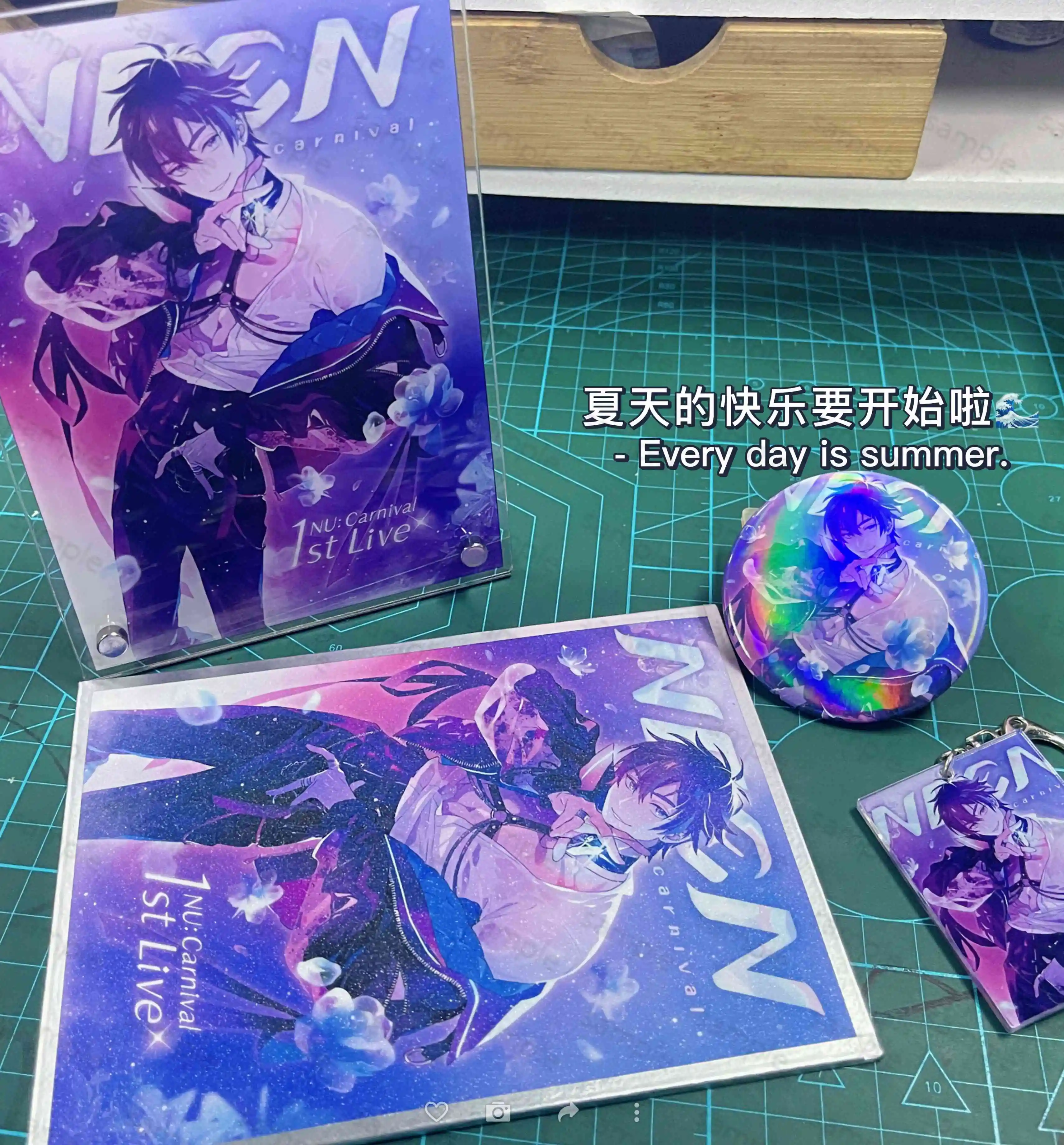 Anime Nu: Carnival Eiden Olivine Kuya Metal Badge Brooch Pins Keychain ...