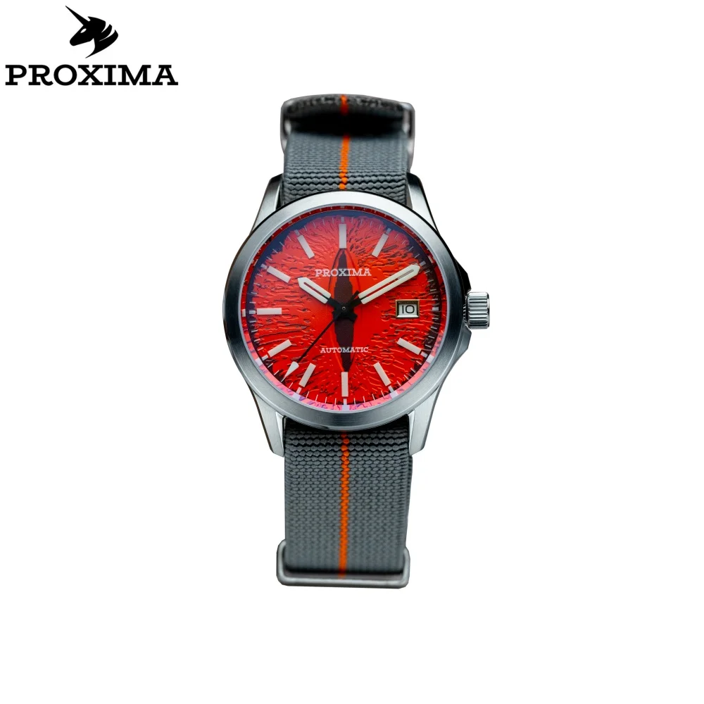 Proxima 2025 New PX1742 Oil Pressure Dial Full Luminous 39mm Dive Watch ...