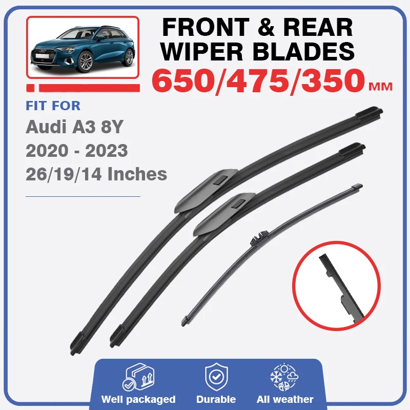 Front-Rear-Windshield-Wiper-Blades-For-Audi-A3-8Y-2020-2023-S3-RS3 ...