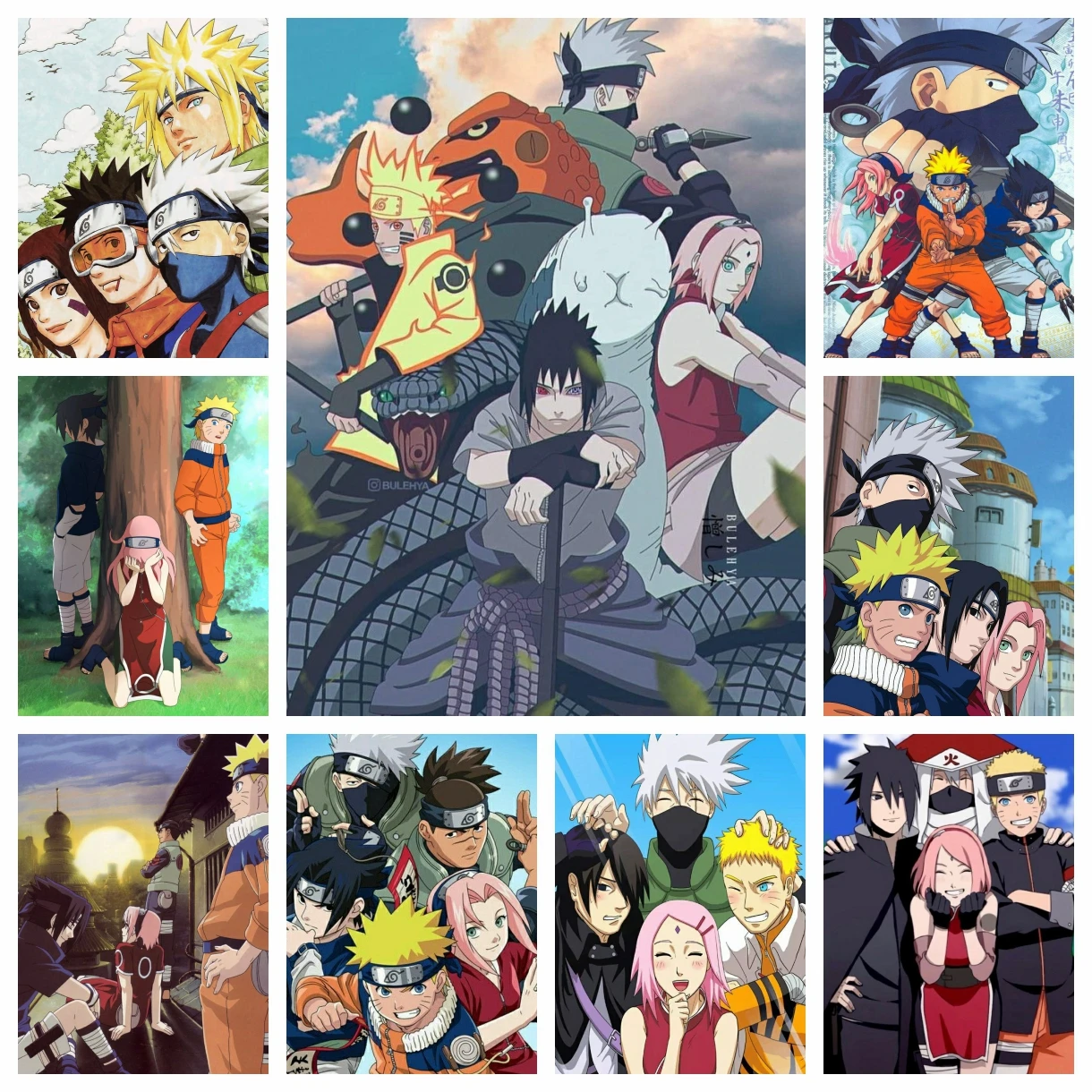 Naruto-Class-Seven-2024-New-Diamond-Painting-Cross-Stitch-Japan-Cartoon ...