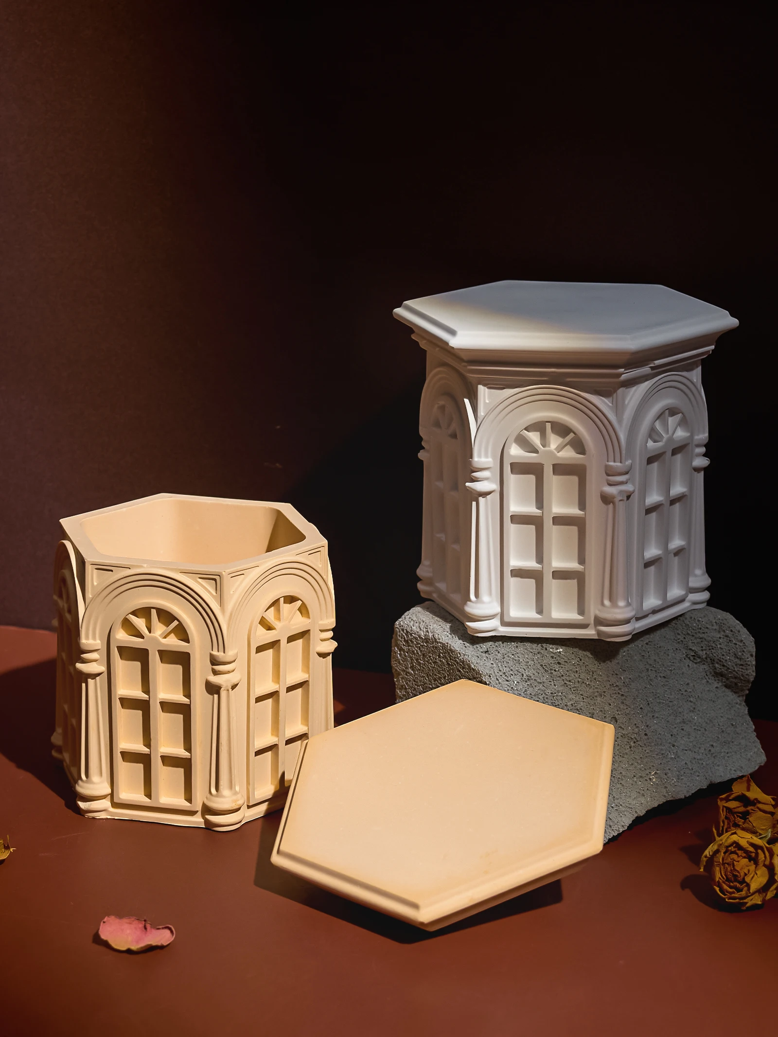 2pcs-Set-Vintage-Rome-Storage-Box-Silicone-Molds-Cement-Candle-Jar ...