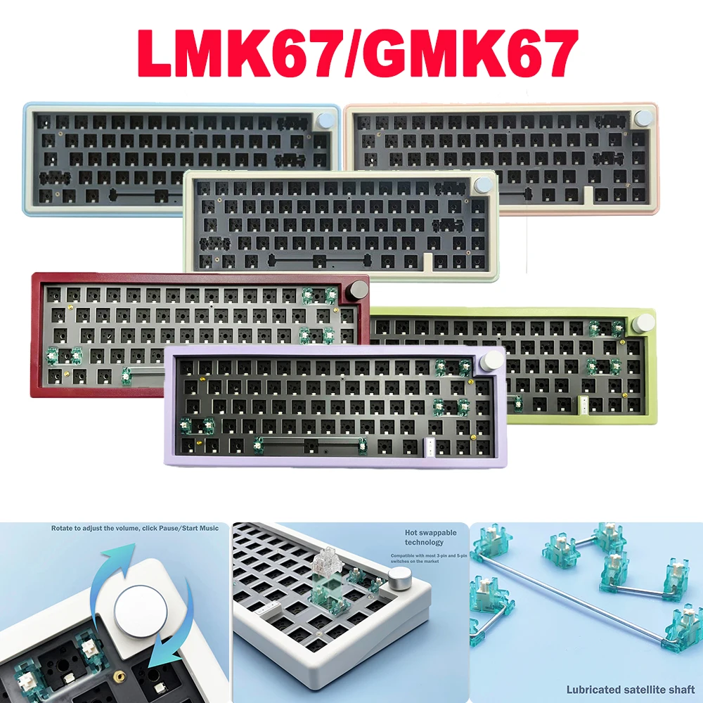 LMK67-GMK67-Teclado-mec-nico-intercambiable-en-caliente-Kit-de-juntas ...