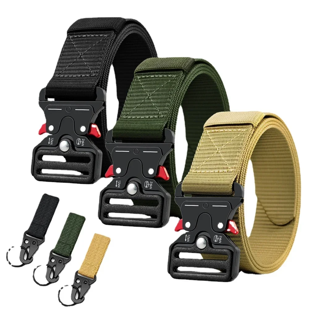Men-s-Belt-Outdoor-Hunting-Metal-Tactical-Belt-Alloy-Buckle-Marine ...