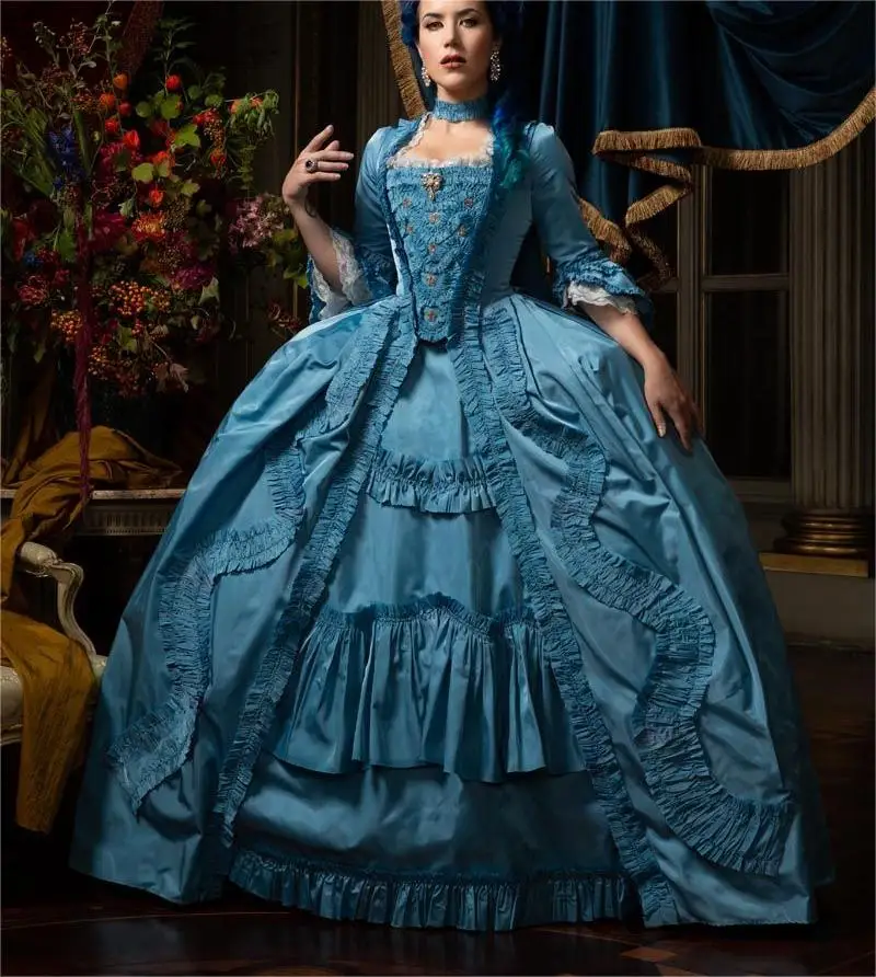 1770S-Rococo-Mode-Kostuum-Jurk-Franse-Koninklijke-Koningin-Marie ...