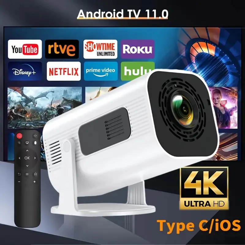 Full-HD-Android-11-Projector-210Ansi-WiFi-6-and-Bluetooth-Home-Theater ...