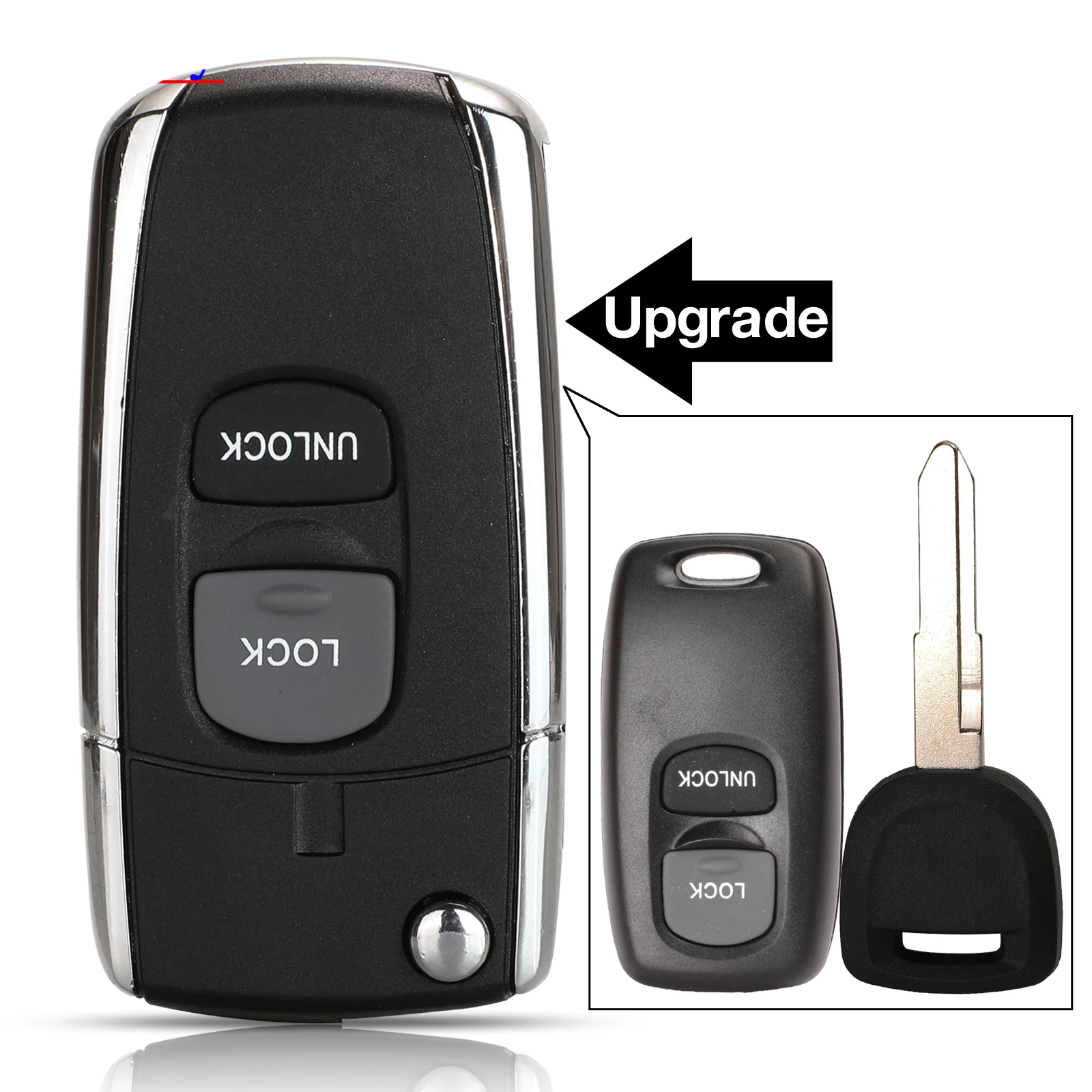 Jingyuqin Upgrade Modified Folding Flip Car Key Shell For Mazda 2 3 6 ...