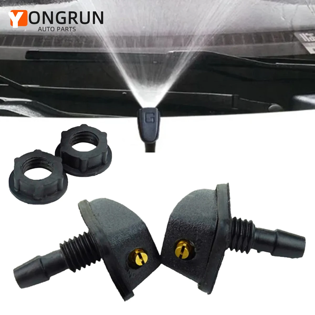 Car-front-windshield-wiper-nozzle-spray-kit-universal-windshield-washer ...