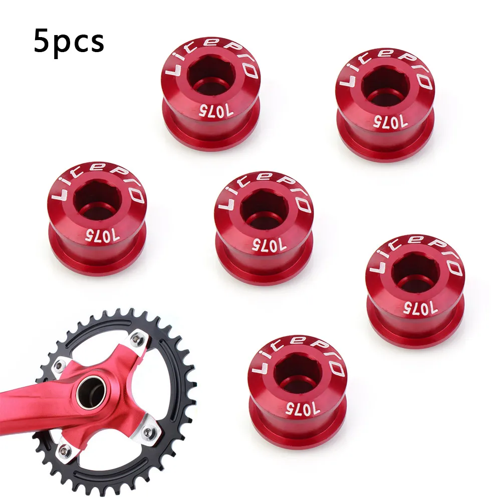 4Pcs-7075-Road-Bike-Accessories-Alloy-Disc-Screw-Chainwheel-Screws ...