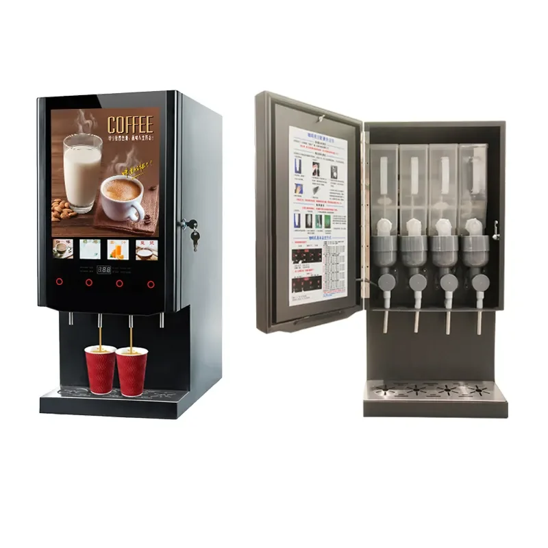 Fully-Automatic-Commercial-Smart-Instant-Bean-to-Cup-Coffee-Vending ...