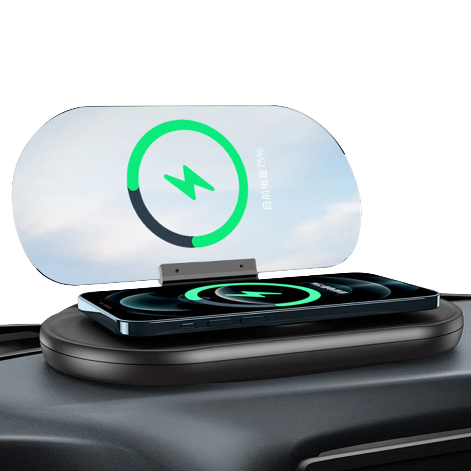 Car Head-up Display Auto Hud Phone Wireless Charging Holder Car Hd ...
