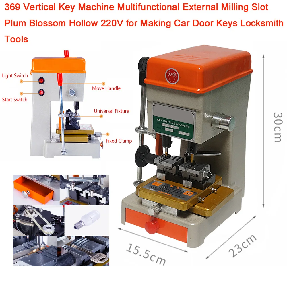 369-Vertical-Key-Machine-Multifunctional-External-Milling-Slot-Plum-Blossom-Hollow-220V-for ...