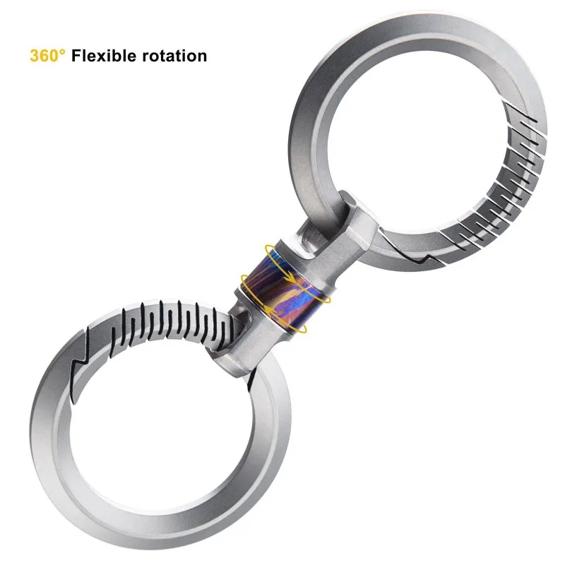 Titanium-Alloy-Multifunctional-Keychain-Portable-360-Rotating-Super ...