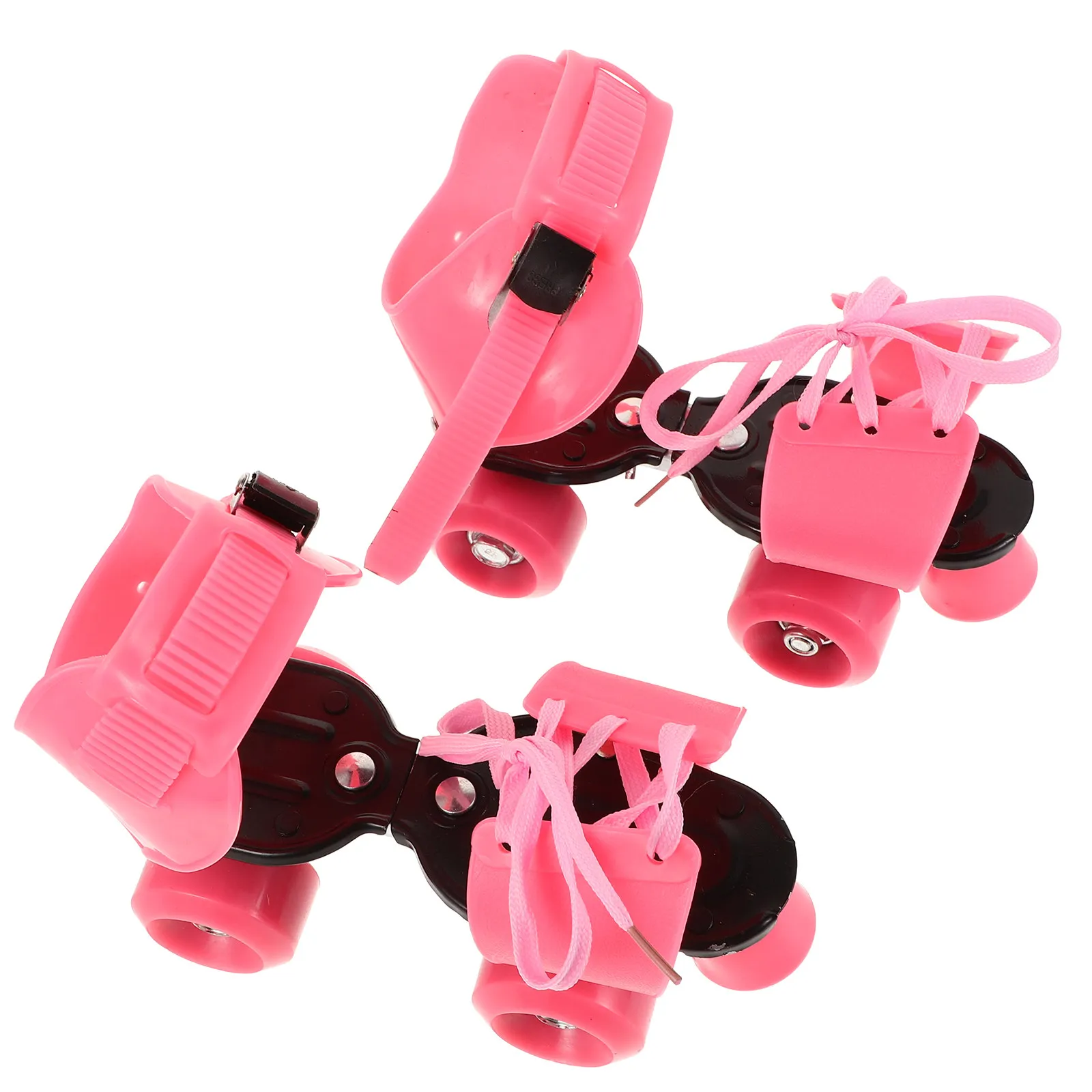 Adjustable Roller Skates Iron Quad Frame Four Wheel Beginner Skates ...