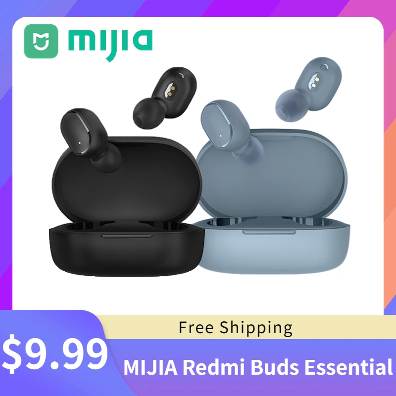 MIJIA-Xiaomi-Redmi-Buds-Essential-TWS-Earphone-IPX4-18-Hours-Battery ...