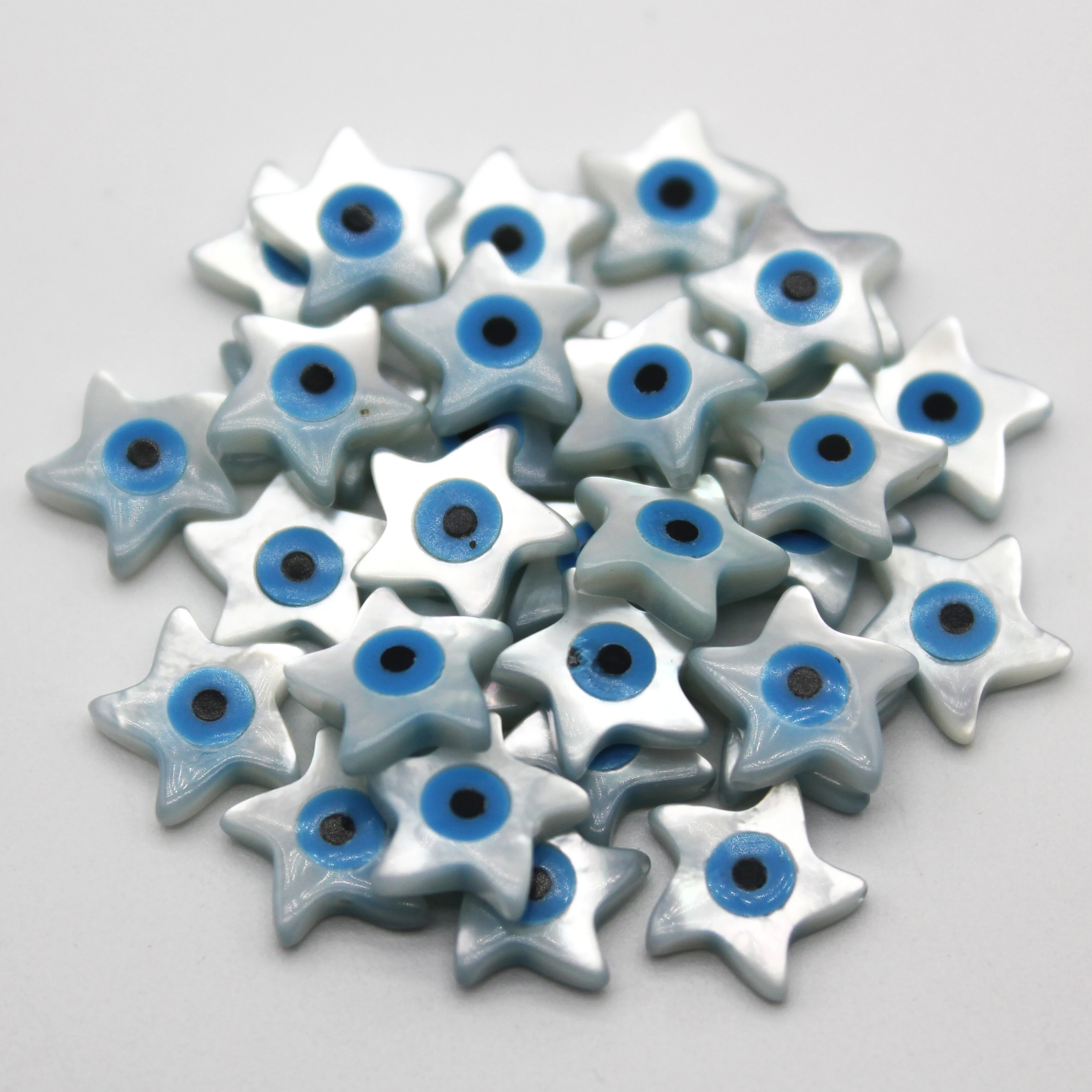 Natural-MOP-Shell-Beads-Star-Shape-Evil-Devil-s-Eye-For-Jewelry-Making ...