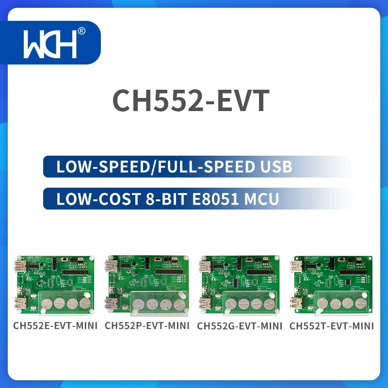 CH552 Evaluation Board low-speed/full-speed USB low-cost 8-bit E8051 ...