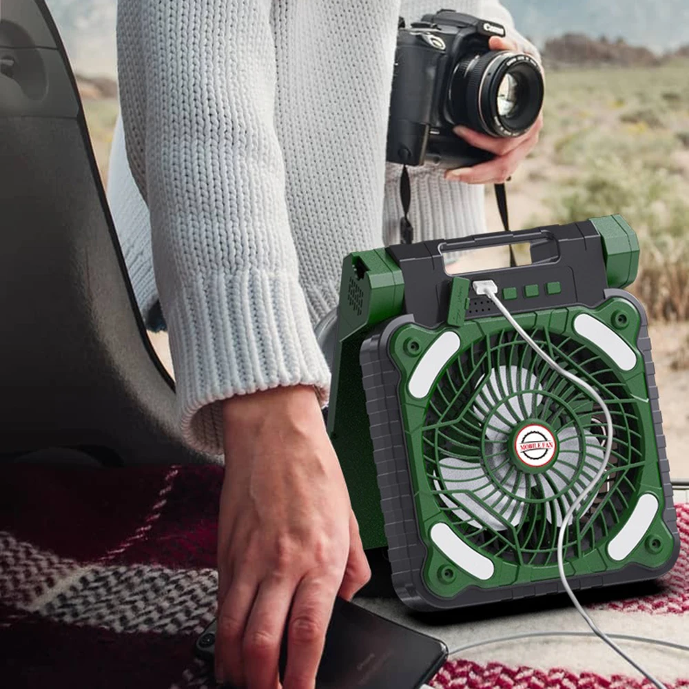 Adjustable-5V-USB-Rechargeable-Solar-Camping-Fan-Multi-function ...